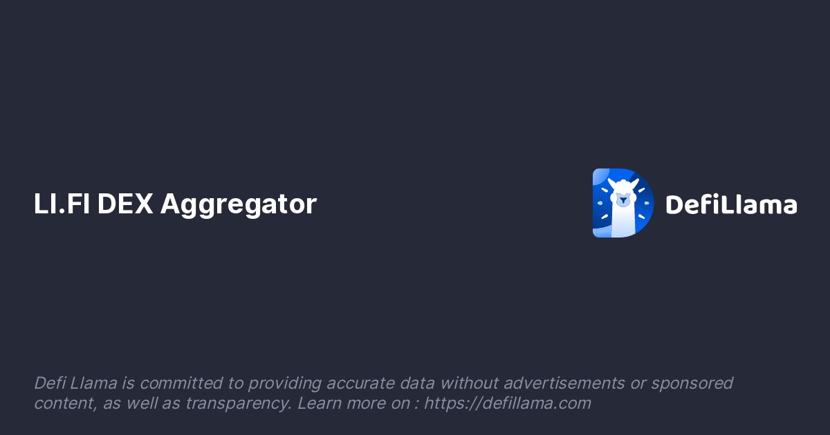 LI.FI DEX Aggregator - DefiLlama